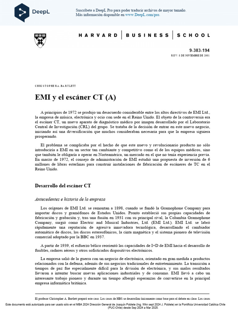 EMI and The CT Scanner Es | PDF | Ct Scan