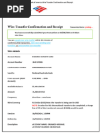 Money Transfer Receipt | PDF | Finance & Money Management