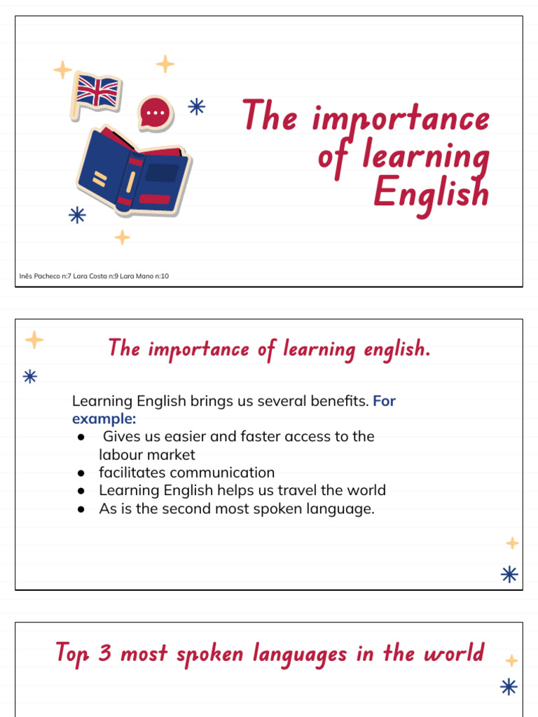 Benefits of Learning English | PDF