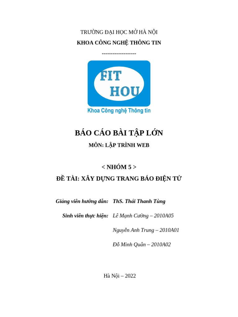 BTL LTW Nhom5 | PDF