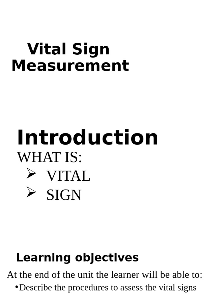 Vital Sign Measurement | PDF | Physiology | Clinical Medicine