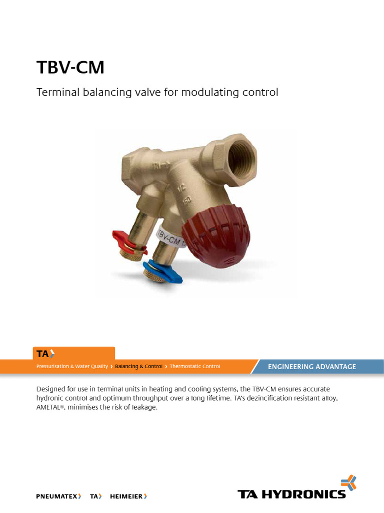 TBV-CM en Main | PDF | Valve | Mechanical Engineering