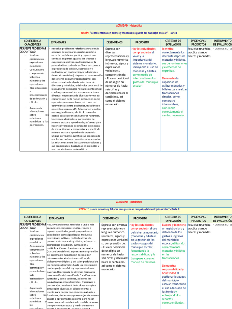Propositos de Matematica 7ma Unidad | PDF | Números | Decimal