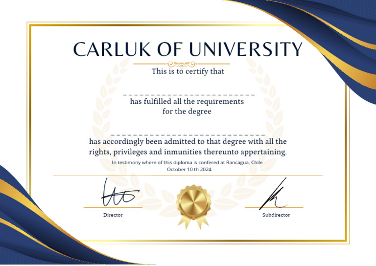 Certificado Diploma Profesional | PDF | Business
