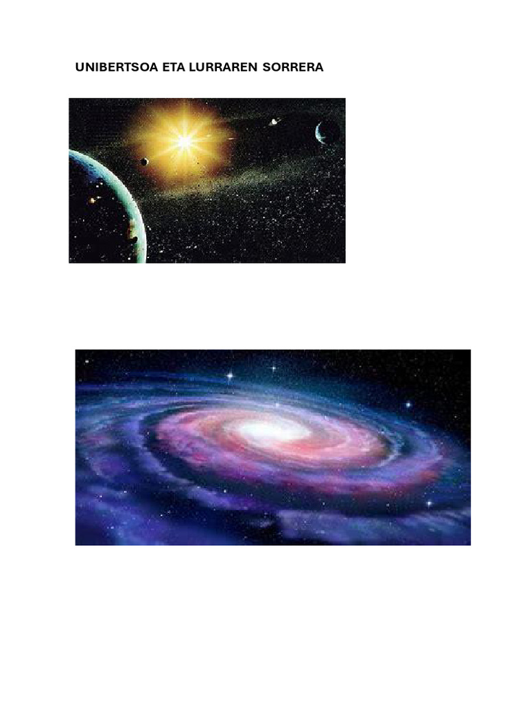 ATAZA - Unibertsoa Eta Lurraren Sorrera | PDF