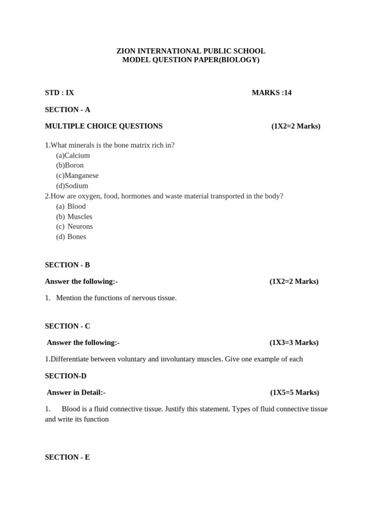 IX STD QP Practice | PDF