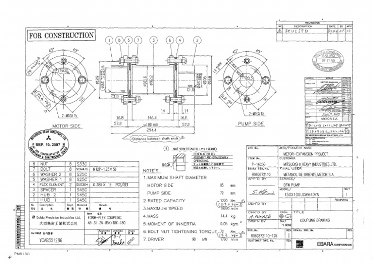 3827 M311-16410-061 - Rev01 - 01 ACOPLE | PDF