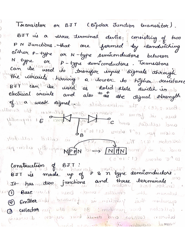 Transistor NPN PNP and Common Base Configuration e | PDF