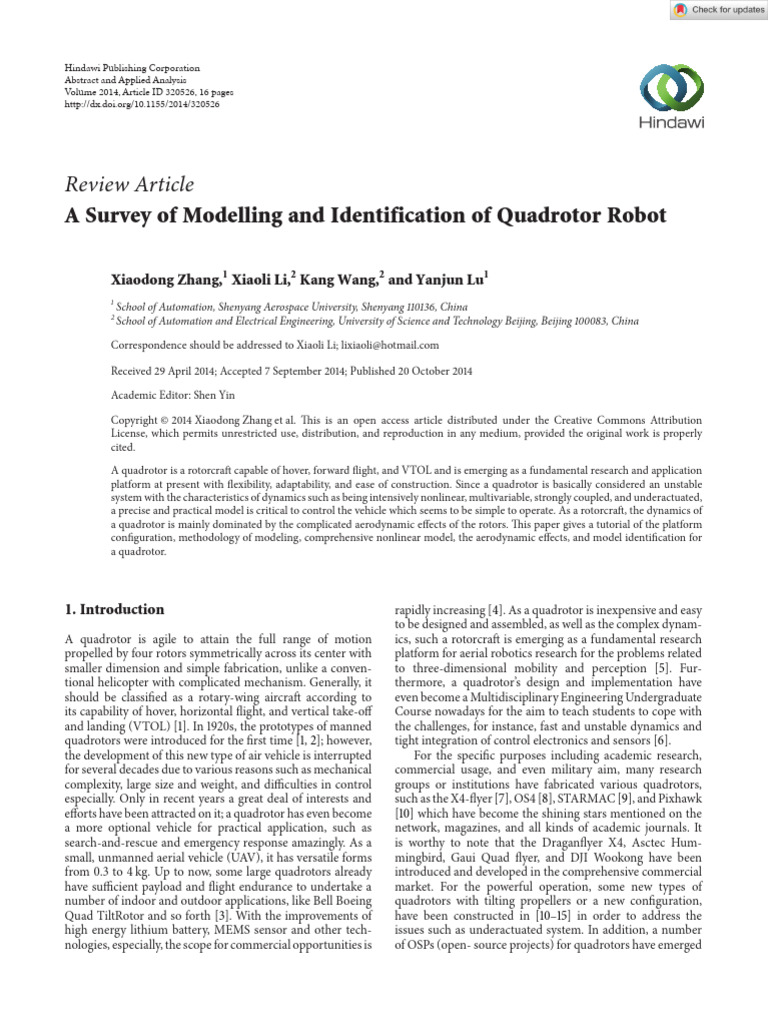Abstract and Applied Analysis - 2014 - Zhang - A Survey of Modelling ...
