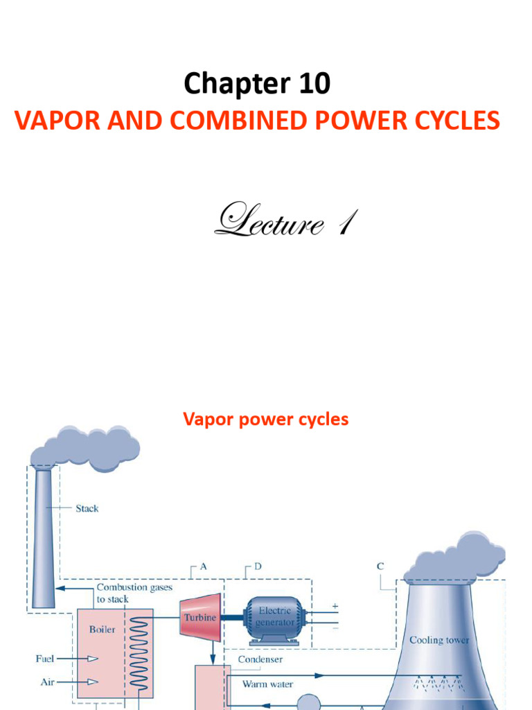 Lecture (2) vapor cycles | PDF | Steam | Cogeneration