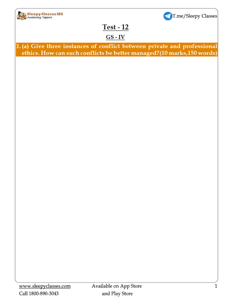 1 Test - 12 Lyst3517 | PDF | Governance | Emotional Intelligence