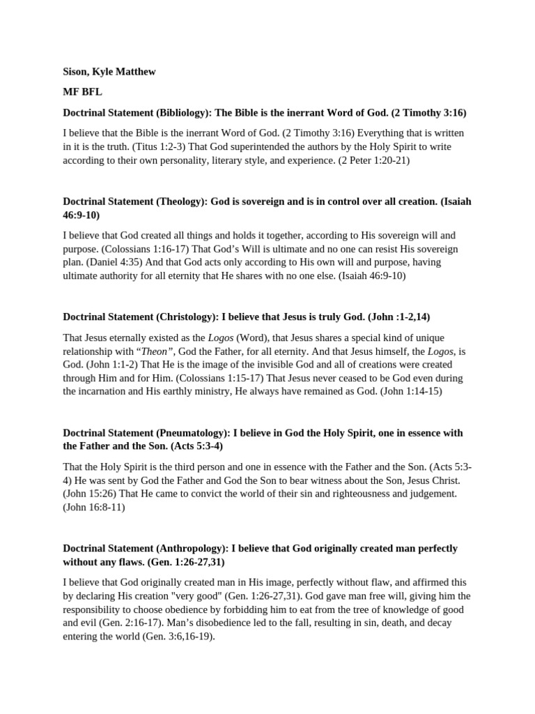 Assignment FINAL - Doctrinal&Discourse - BFL - MF - KyleSison | PDF ...