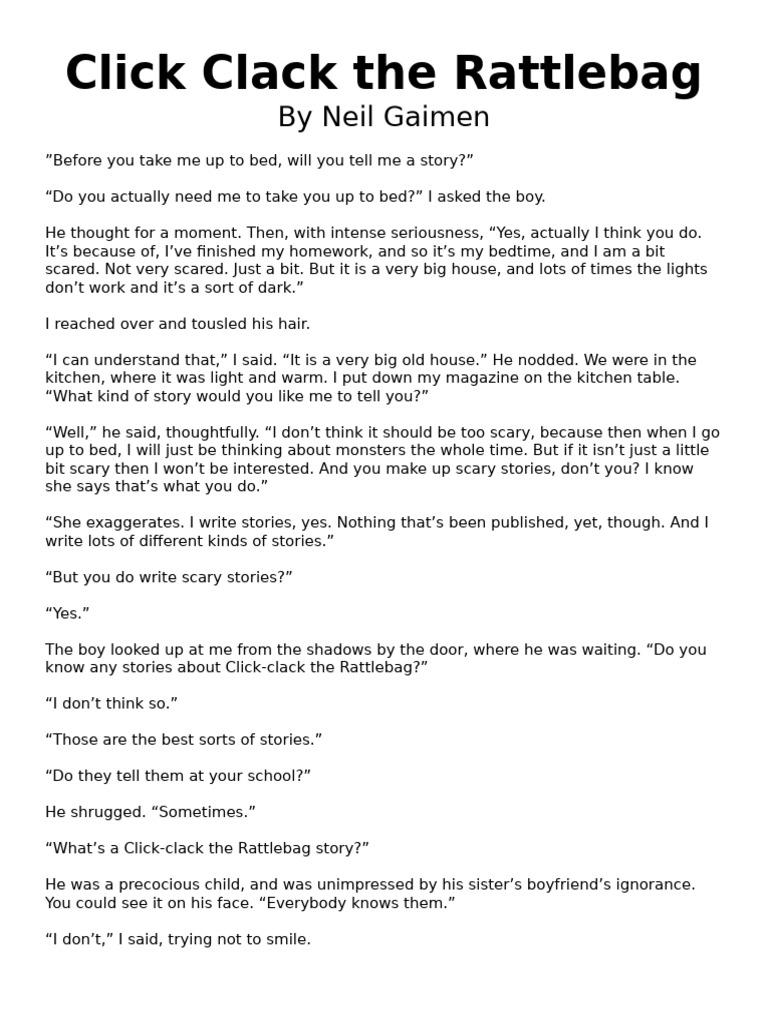 Click Clack Rattle The Bag-1 | PDF | Vampires