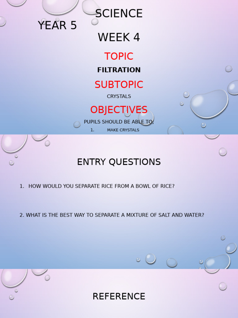 Newabc202324 SCIENCE LESSON NOTES YEAR 5 WEEK 4 | PDF