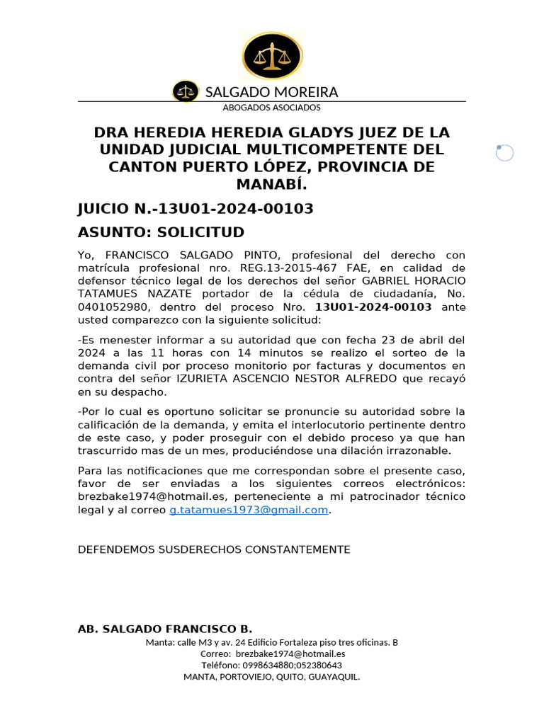 Insistencia Tatamuez | PDF | Derecho