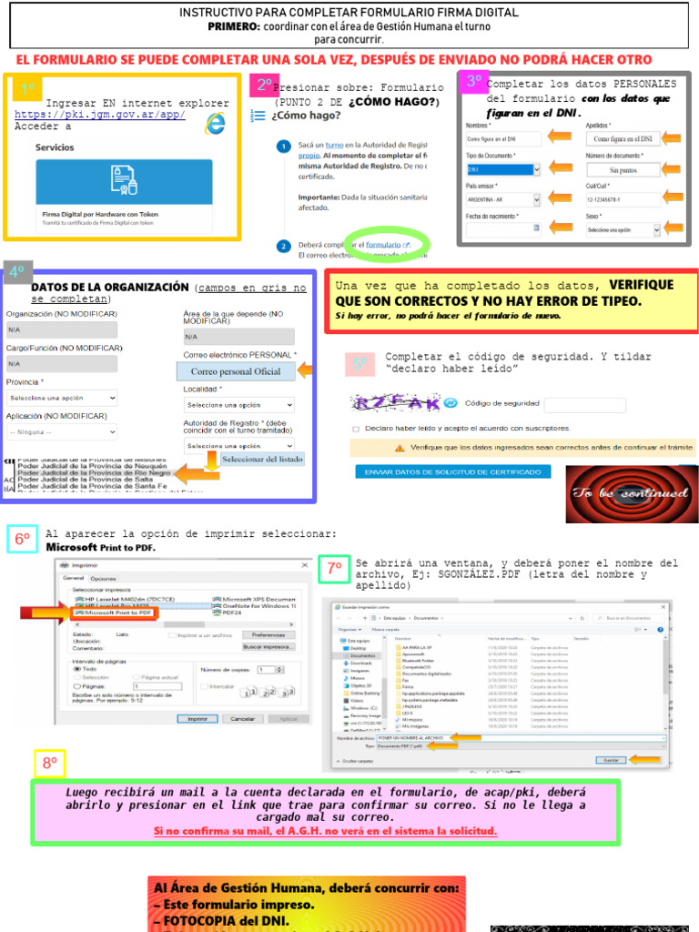 INSTRUCTIVO Firma Digital-Cuadros | PDF | Crecimiento personal y profesional