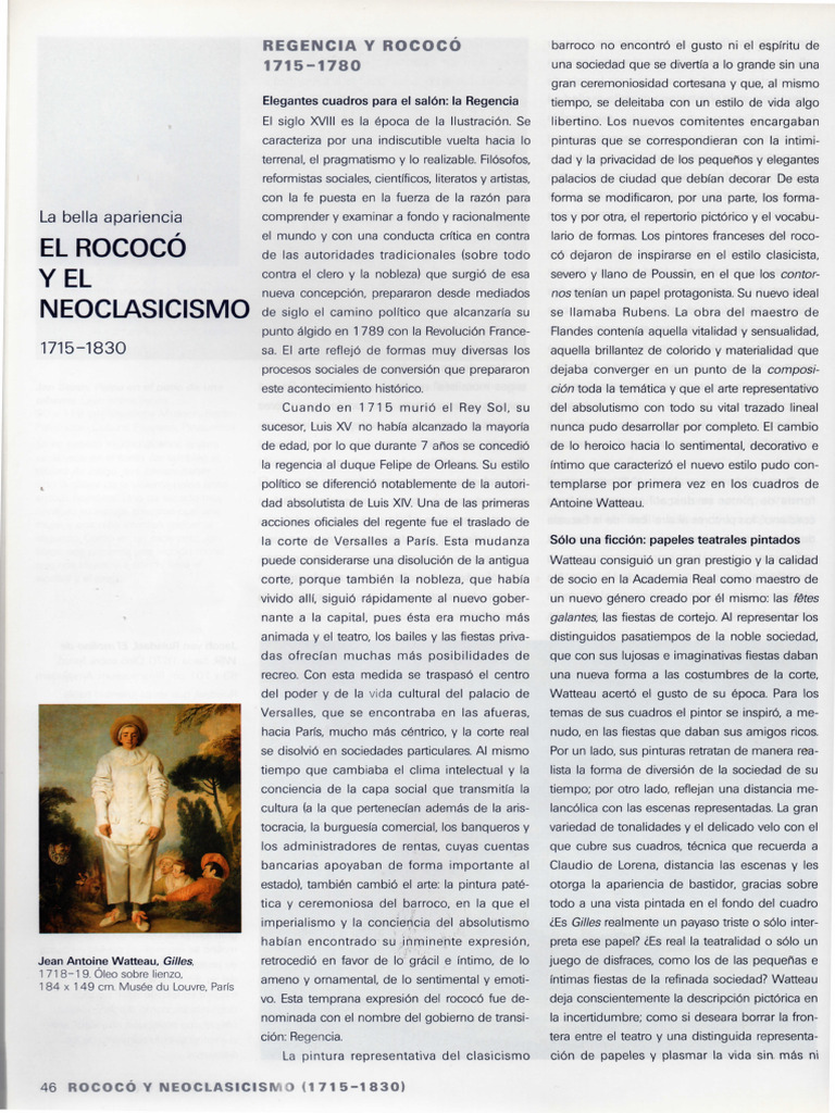 Krausse Rococo y Neoclasicismo | PDF | Pinturas | Pintura de paisaje