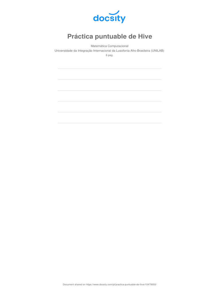 Practica Puntuable de Hive | PDF | Software del sistema | Datos