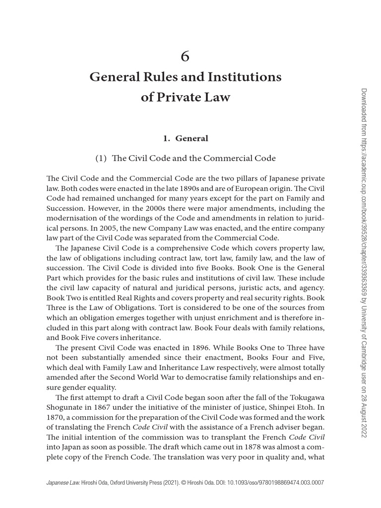 Chapter-6 (JP Law - Introdution To Private Law) | PDF | Lease | Legal ...