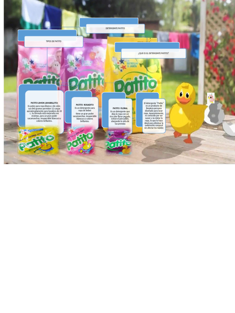 Detergente Patito: Tipos y Beneficios | PDF