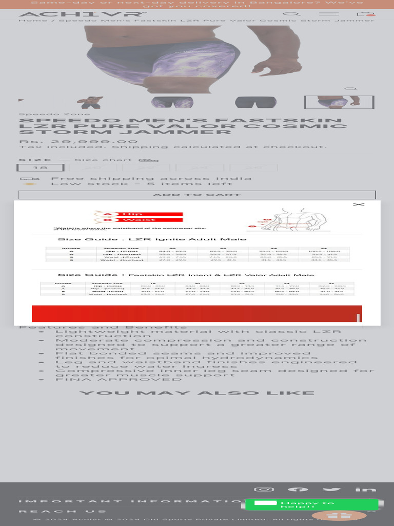 Speedo Men's Fastskin LZR Pure Valor Cosmic Storm Jammer - Achivr | PDF | Swimsuit | Swimming