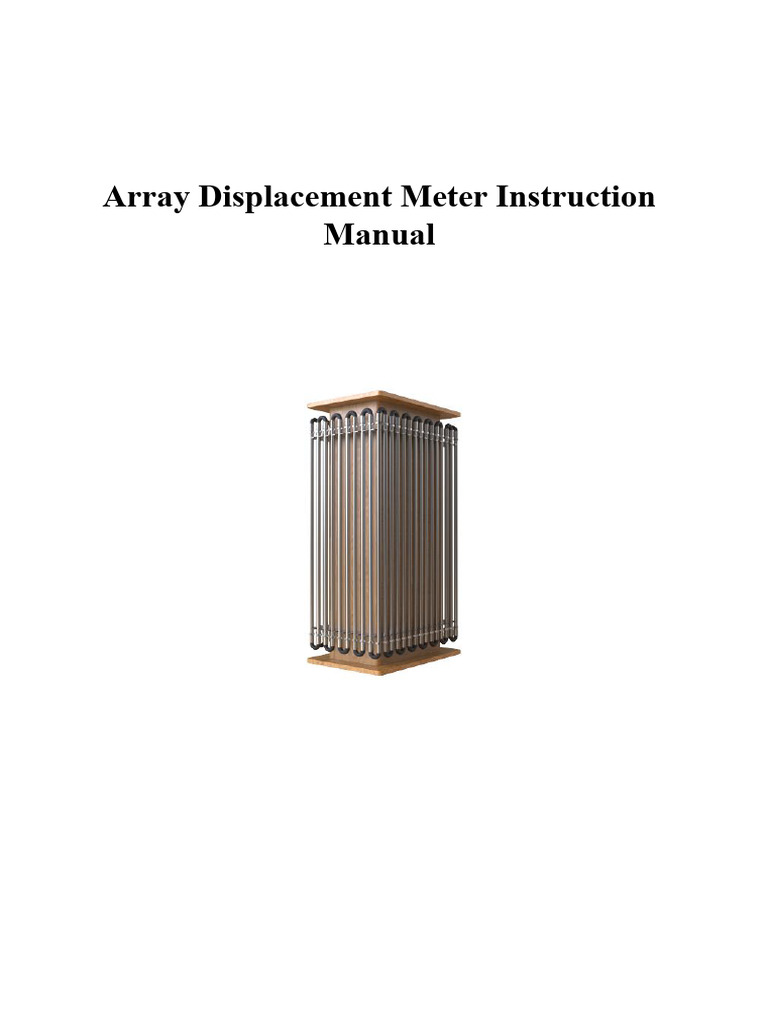 Array Displacement Meter Instruction Manual | PDF | Cartesian ...