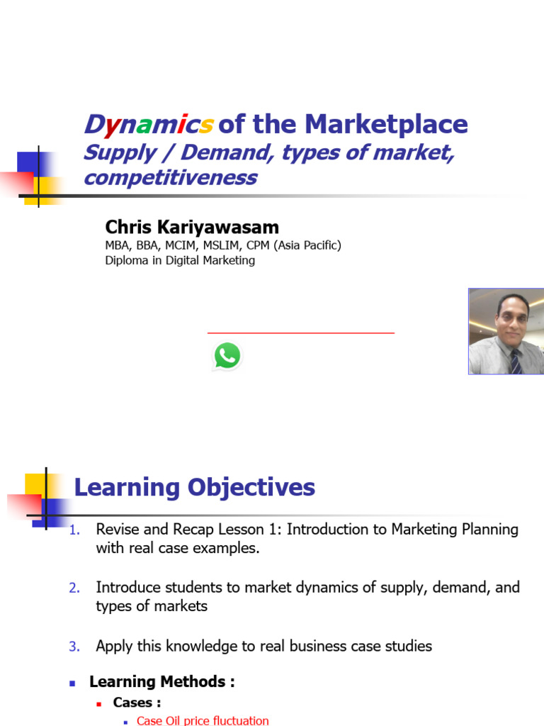 Understanding Market Dynamics and Structures | PDF | Demand | Supply ...