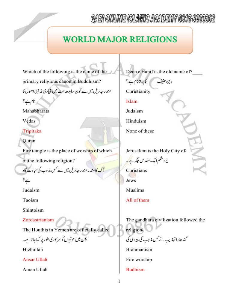 WORLD MAJOR RELIGIONS | PDF | Guru Nanak | Temple