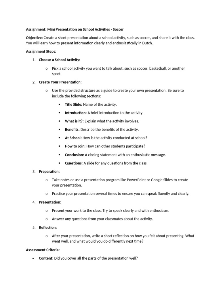 Mini Presentations | PDF | Career & Growth