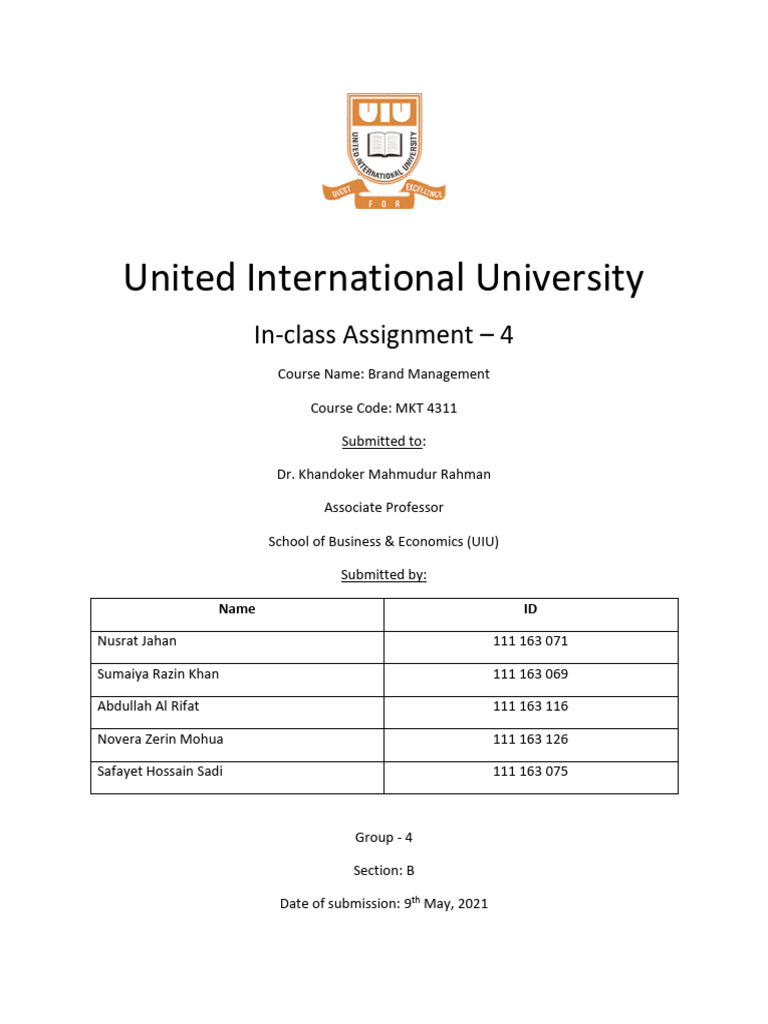 Group 4 In-Class Assignement 4 | PDF