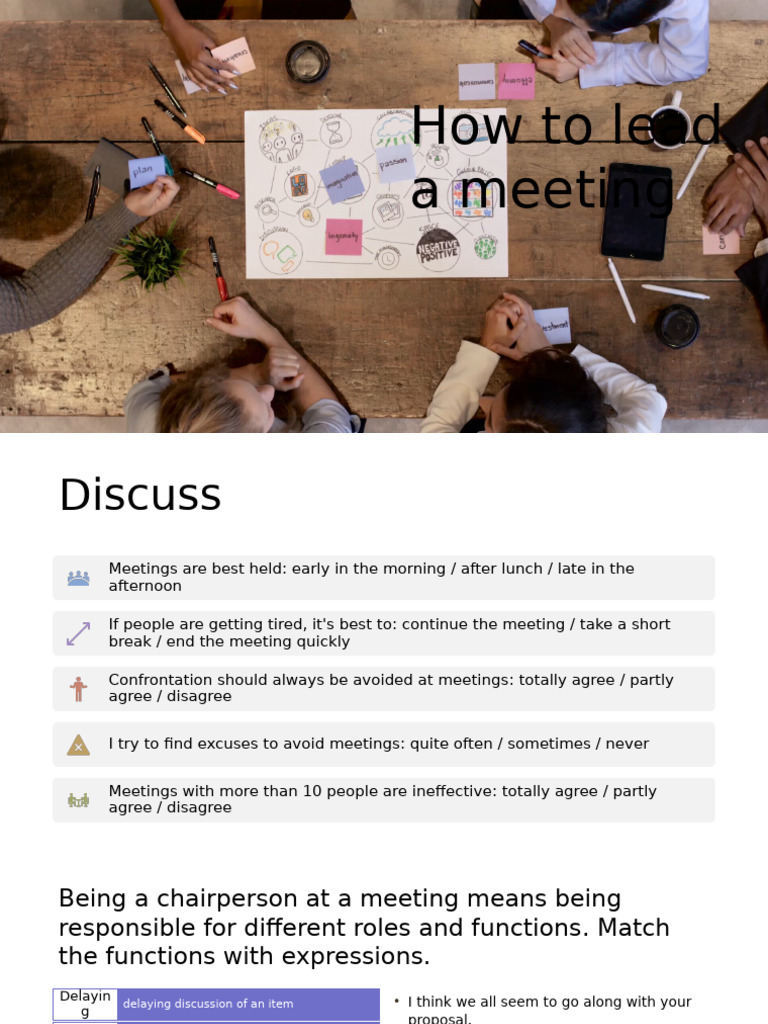 18 How To Lead A Meeting Pdf