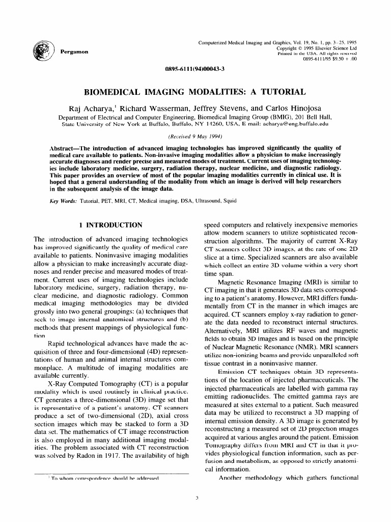 Review Bio Medical Imaging | PDF