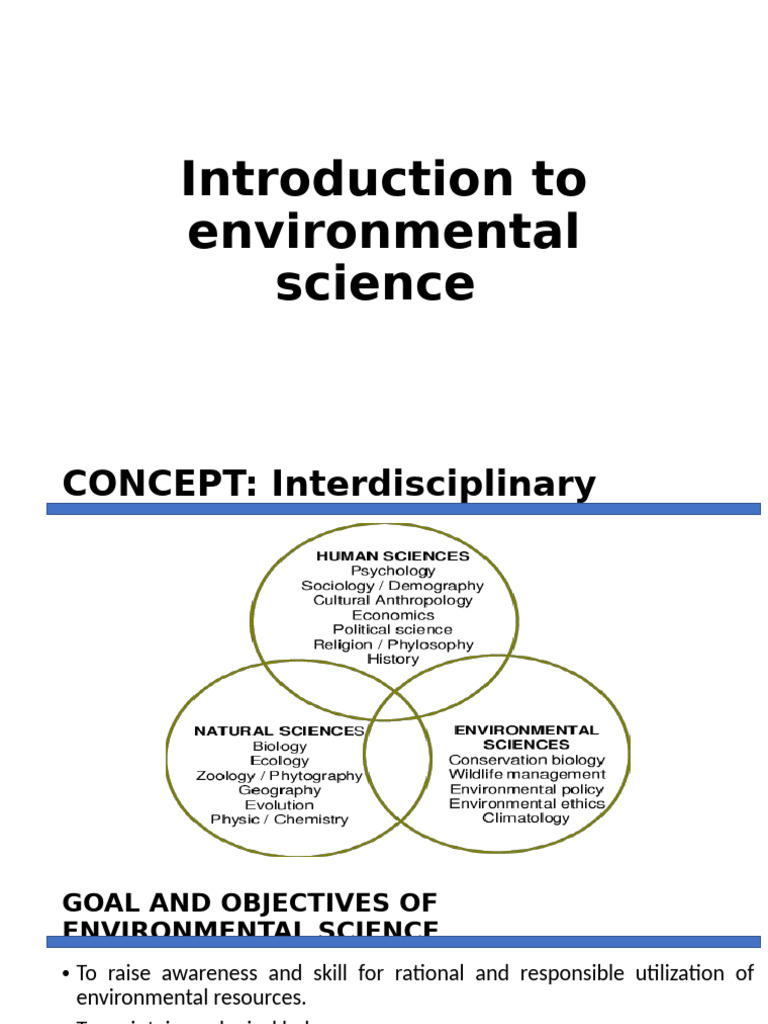 Introduction To Environmental Science | PDF | Science & Mathematics