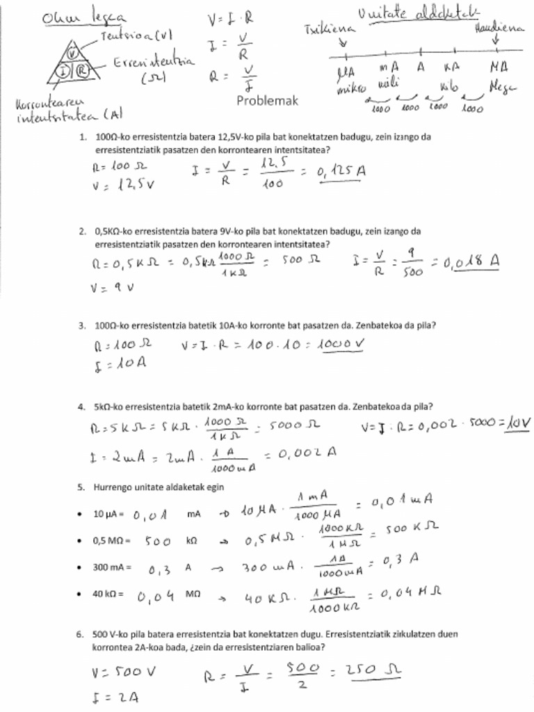 Problemak Ebatzita | PDF