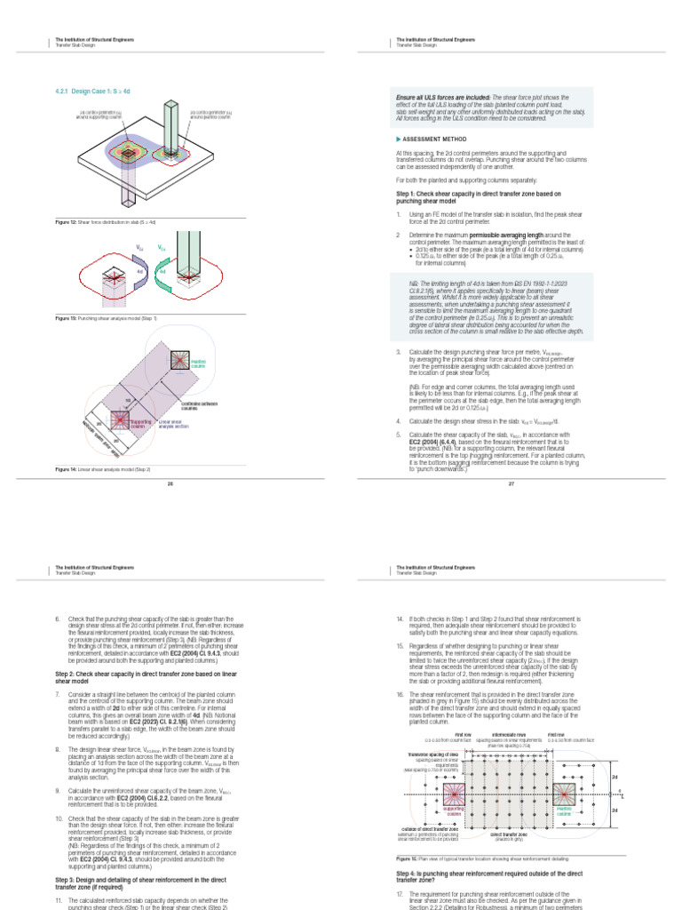 Design of Suspended Flat Slab 3 | PDF | Shear Stress | Beam (Structure)