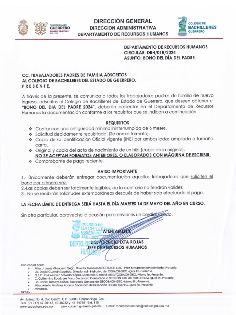 Circular Drh 018 2024 | PDF