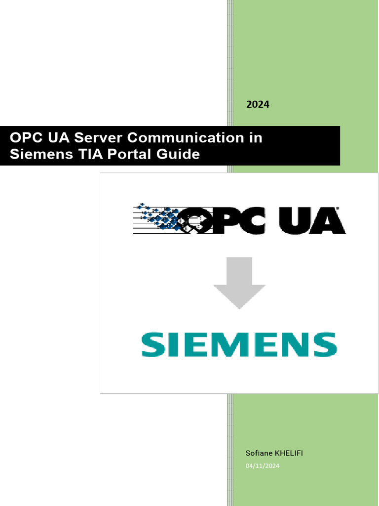 OPC-UA - TIA Portal Step by Step Communication Guide | PDF | Programmable Logic Controller ...