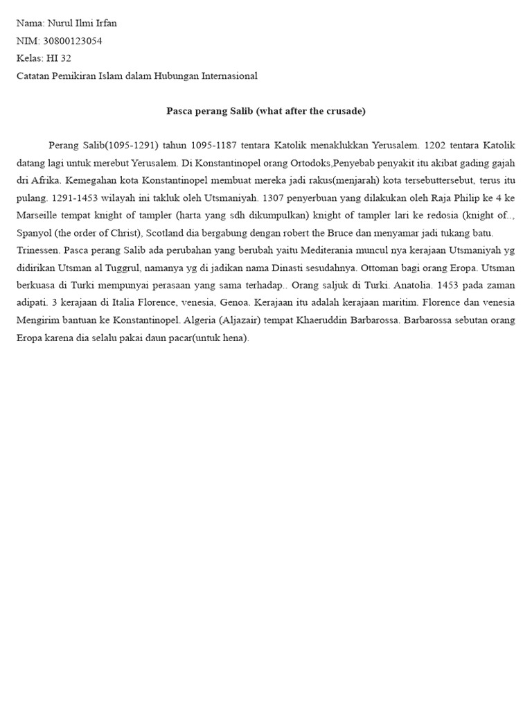 Nurul Ilmi Ir - Hi32 | PDF | Sejarah