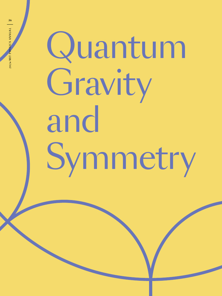 Quantum Gravity and Symmetry by Daniel Harlow | PDF | General ...