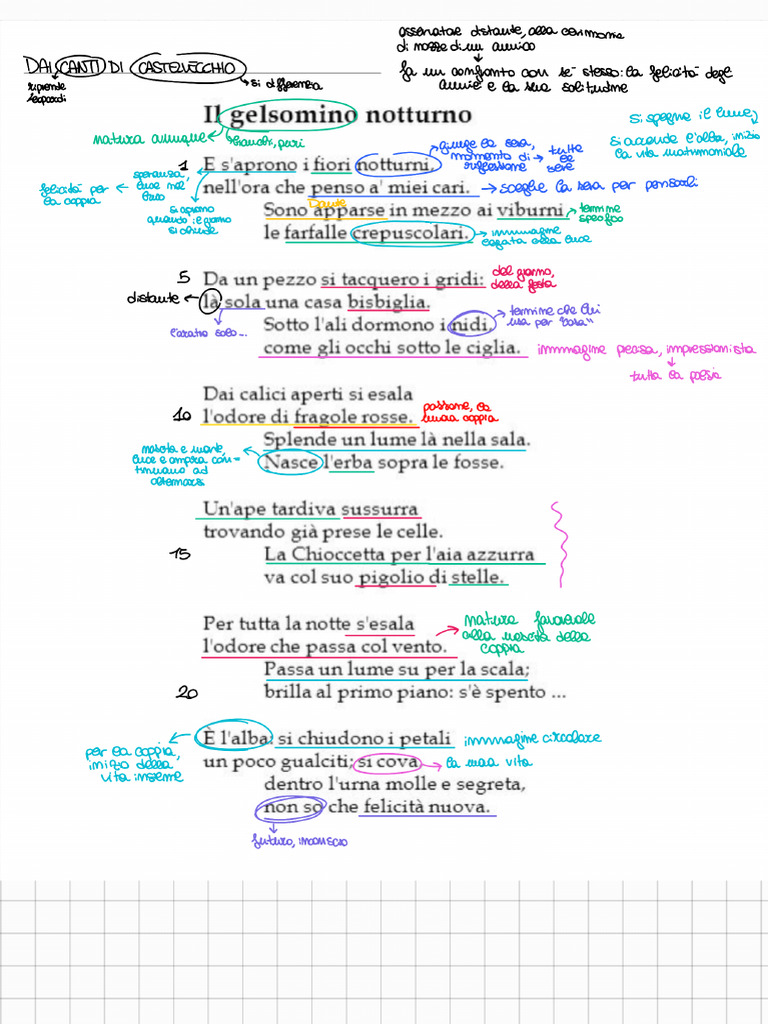 Il Gelsomino Notturno - 241030 - 121946 | PDF