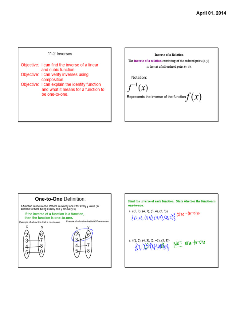 11-3_notes | PDF | Function (Mathematics) | Combinatorics