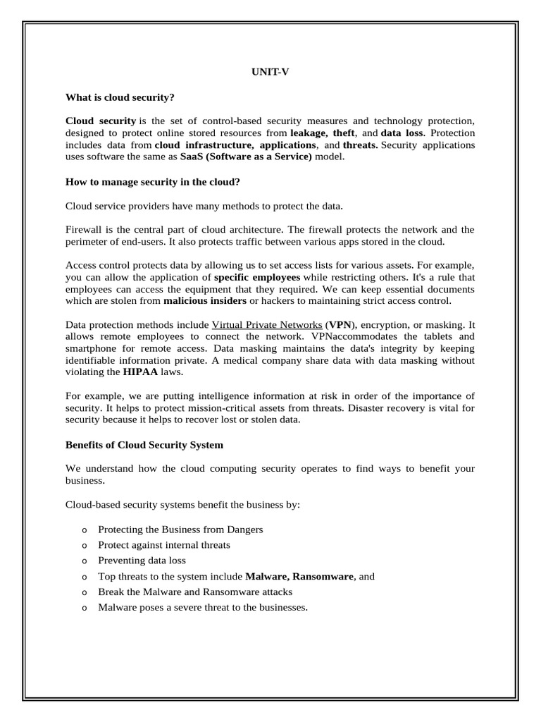 Ccunit V Pdf Security Computer Security 