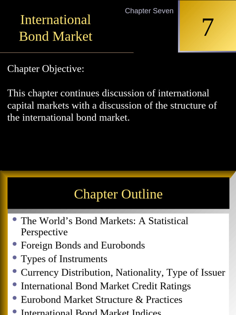 Chap07 International Bond Market | PDF | Bonds (Finance) | Convertible Bond