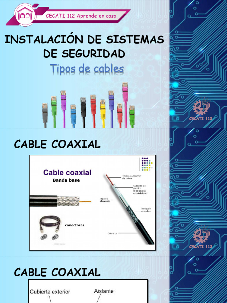 Tipos de Cables - Clase | PDF
