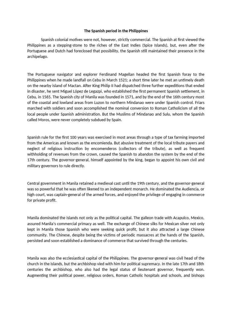 Spanish Colonial Rule in the Philippines | PDF | Spanish Empire | New Spain