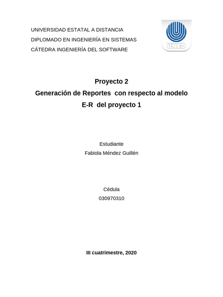 Proyecto 2 Base de Datos | PDF | SQL | Informática