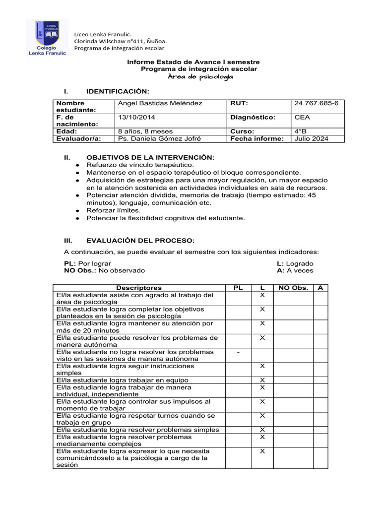 PS. Ángel Bastidas 4°B | PDF | Sicología | Aprendizaje