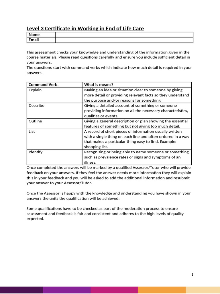 EOL Workbook | PDF | Dementia | End Of Life Care