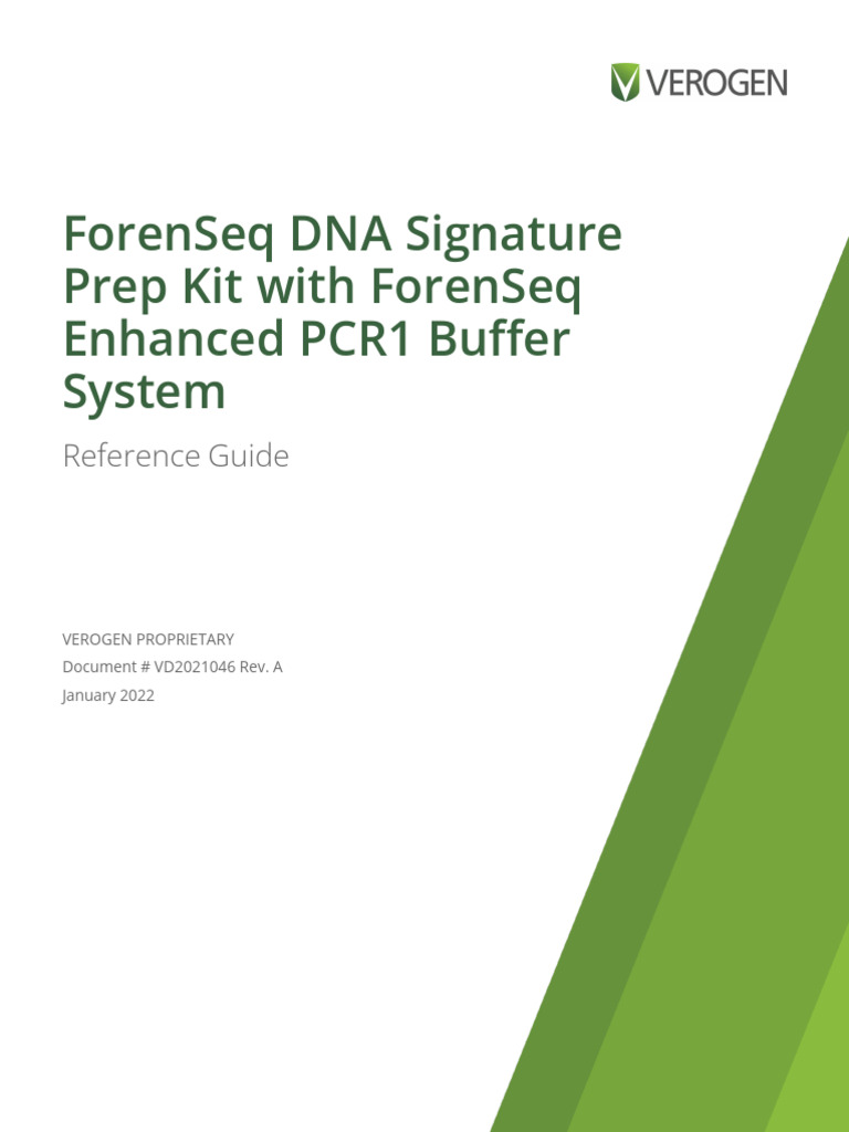 Forenseq Dna Signature Prep Reference Guide ePCR1 vd2021046 A | PDF ...