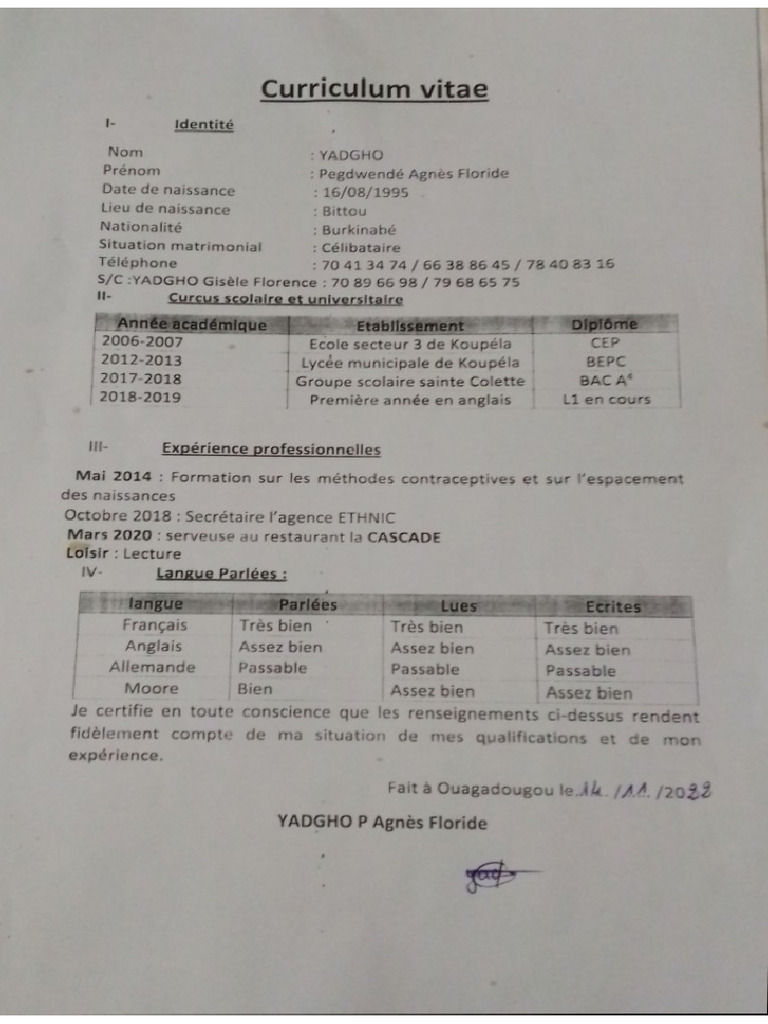 PDF Scanner CV | PDF